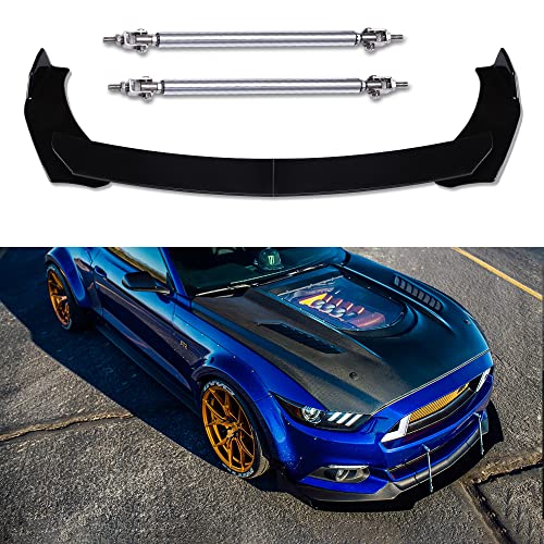 DREAMIZER Universal Front Bumper Lip Strut Rod Spoiler Wing Wide Body ...