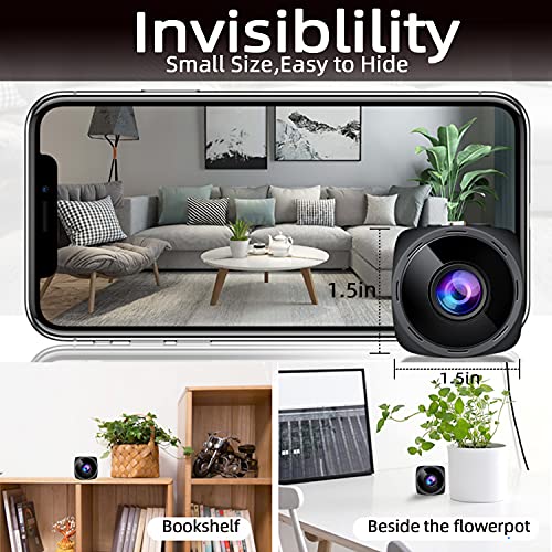 Hidden Camera,4k Spy Cameras for Home Surveillance with Night Vision ...