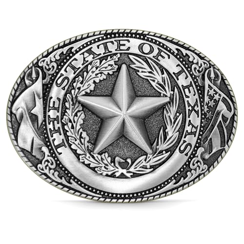 Belt Buckles Men Cowboy Buckle - Mens Western Belt Buckle Silver Belt ...