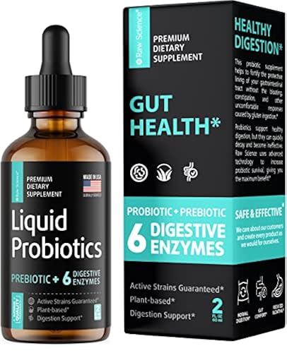 Probiotic Drops For Women & Men, Digestive Enzymes with Probiotics and ...