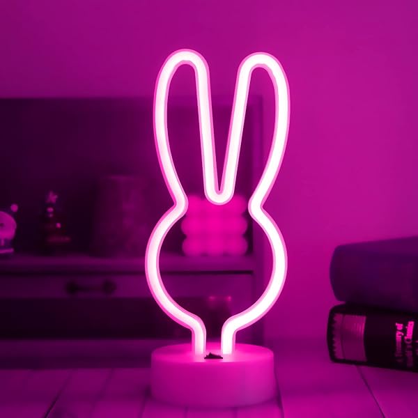 Led Aesthetic Cute Bad Bunny Neon Flex Light Sign For Home, 59% OFF
