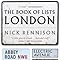 The Book Of Lists London: Amazon.co.uk: Nick Rennison: 9781841959344: Books
