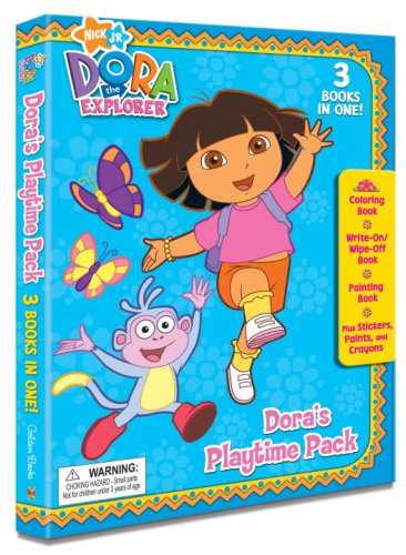 Dora's Playtime Pack (Dora the Explorer) (Tri-Fold Coloring Book ...