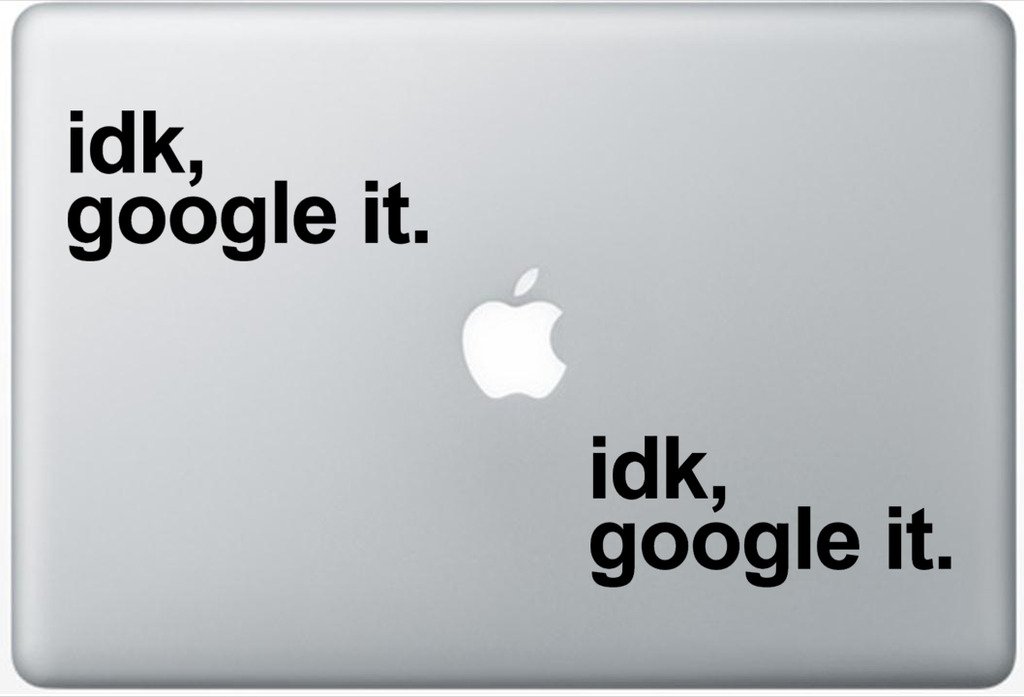 Mua Funny Idk Google It ArcDecals78601850 Set Of Two (2x) , Decal ...