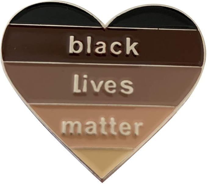 Amazon.com: Prime Creations BLM Enamel Pin, Support the Black Lives ...
