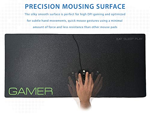 Gamer XL Extended Gaming Mouse Pad for Computer Mouse and Keyboard ...