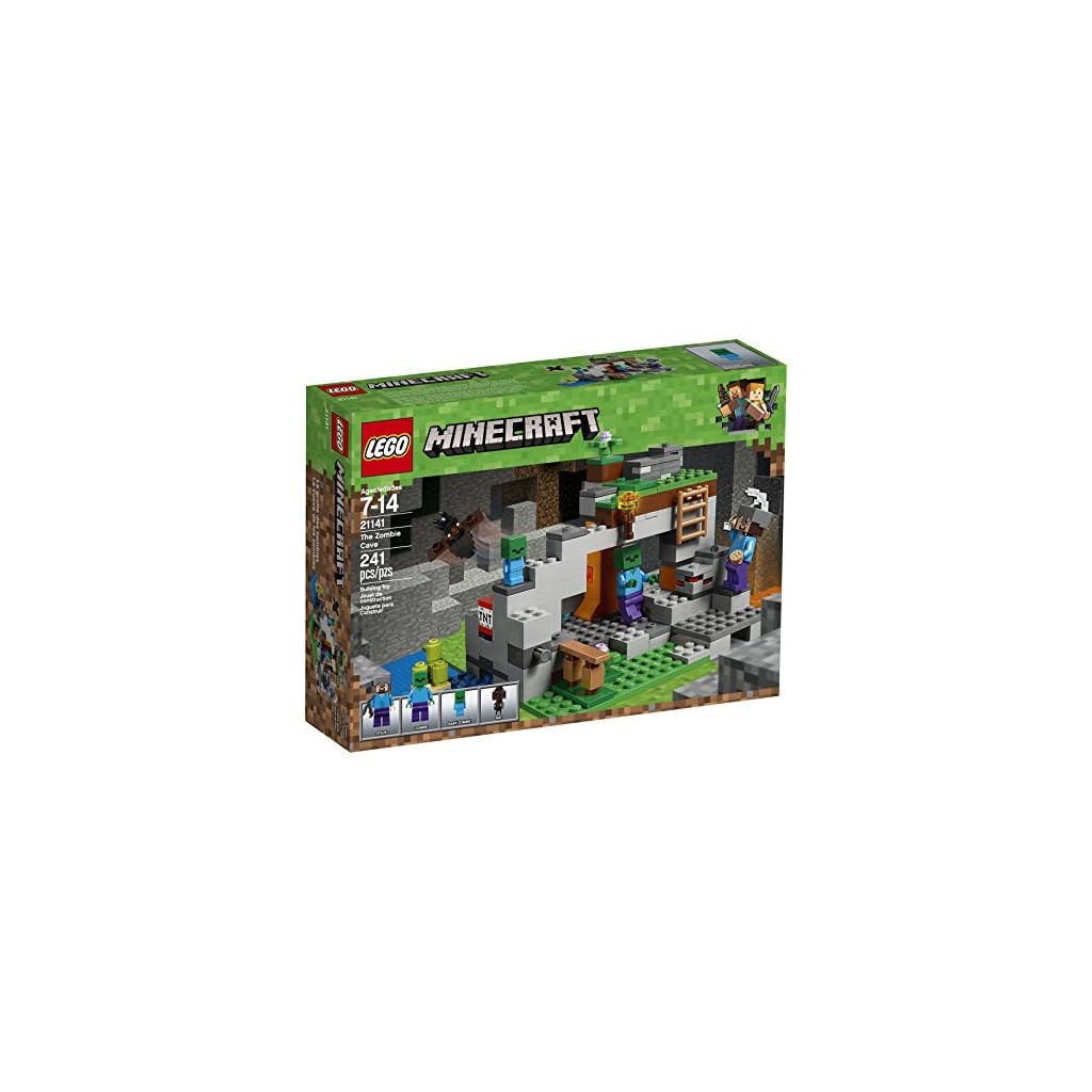 LEGO Minecraft The Zombie Cave 21141 Building Kit with Popular ...