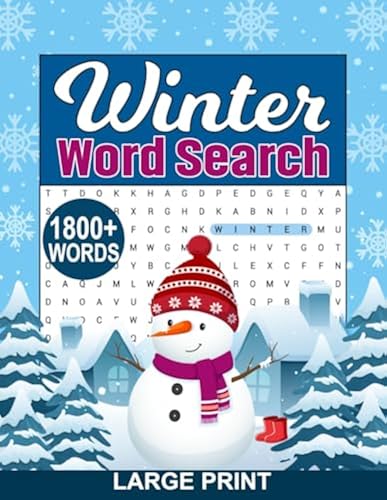 Winter Word Search for Adults: Winter Themed Word Search Puzzle Book ...