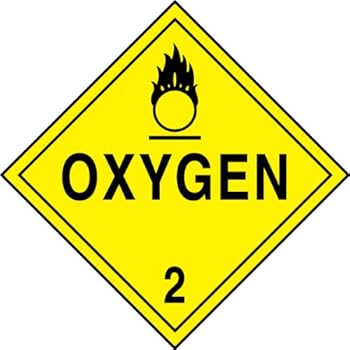 Amazon.com : OSHA Notice Signs - Oxygen in Use Sign with Symbol ...