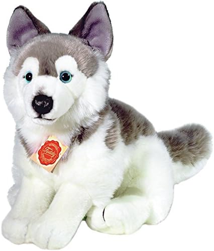 Hermann Teddy Collection 927297 29 cm Husky Sitting Plush Toy: Amazon ...