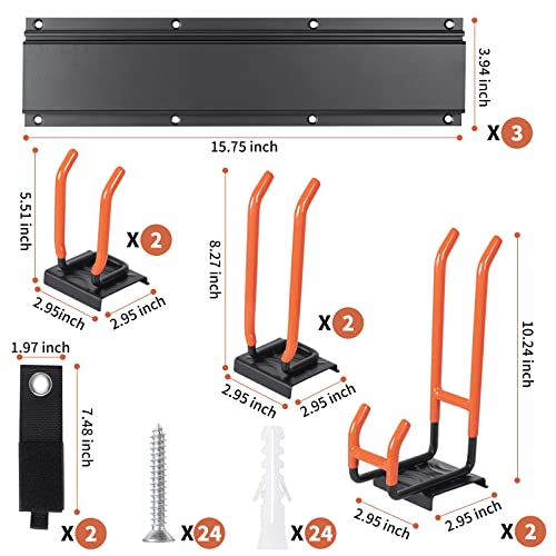 Garden Tool Storage Rack, Garage Tool Organizer Wall Mount, Garden Tool ...