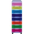 Amazon.com: Really Useful Box Tower Drawer 8 Drawers Clear Rainbow ...