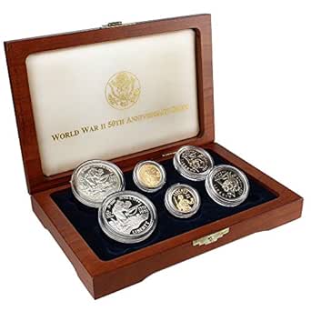 1993 US World War II 50th Anniversary 6-Coin Commemorative Set OGP at ...