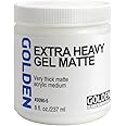 Amazon.com: Extra Heavy Gel Matte by GOLDEN, 8 fl. oz. Jar ...