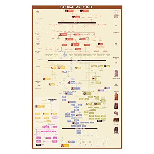 ThreeVases The Biblical Genealogy Chart,Books of The Bible Timeline ...