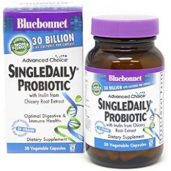 Amazon.com: Bluebonnet Nutrition Advanced Choice Single Daily Probiotic ...