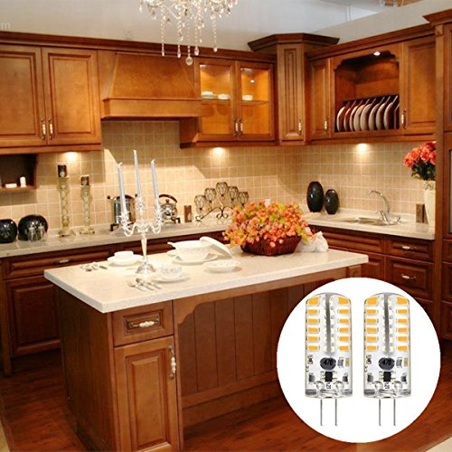 KINGSO G4 LED Bulb 10 Pack 3W Bi-Pin LED Light Bulb 48×3014 SMD 20W Halogen Bulb Equivalent ...