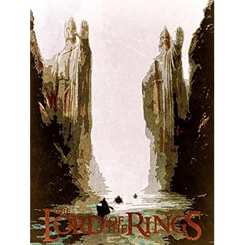 Amazon.com: The Gates of Argonath Pillars of Kings Lord of the Rings ...