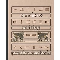 CUNEIFORM WRITING: BLANK HANDWRITING WORKBOOK | CALLIGRAPHY PRACTICE ...
