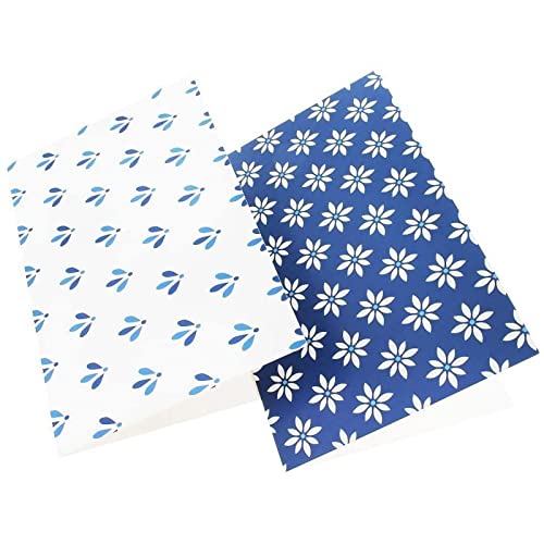 48 Pack Blue Notecards and Envelopes Set, Blank All-Occasion Greetings ...