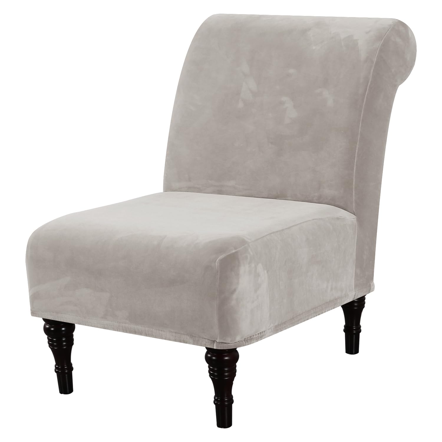 H.VERSAILTEX Armless Accent Chair Covers Thick Velvet Armless Chair ...