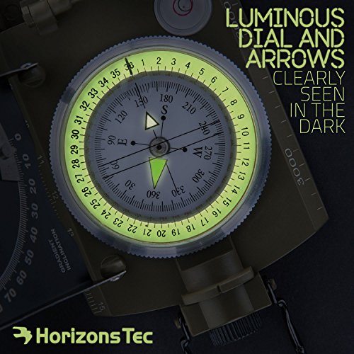 Horizons Tec Military Floating Compass Kit | Waterproof Zinc Alloy Body ...