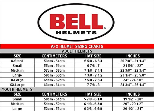 Bell Motorcycle Helmet Sizing Chart | Reviewmotors.co