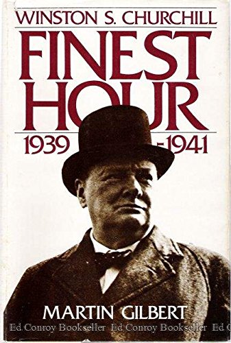 Amazon.com: Winston S. Churchill, Vol. 6: Finest Hour, 1939-1941: 9780395344026: Gilbert, Martin ...