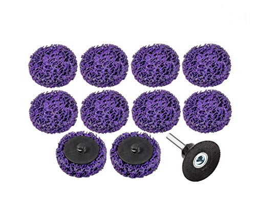 DUROPEAK 10Pack-2" Quick Change Roloc Easy Strip Discs +1pack 1/4 ...