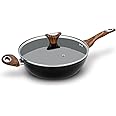 Amazon.com: Phantom Chef 11" Deep Frypan 5 Qt Wok | Aluminum Body Non ...