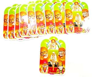 Amazon.com: Large Sai Baba Sticker: 5" x 3" : Set of 10