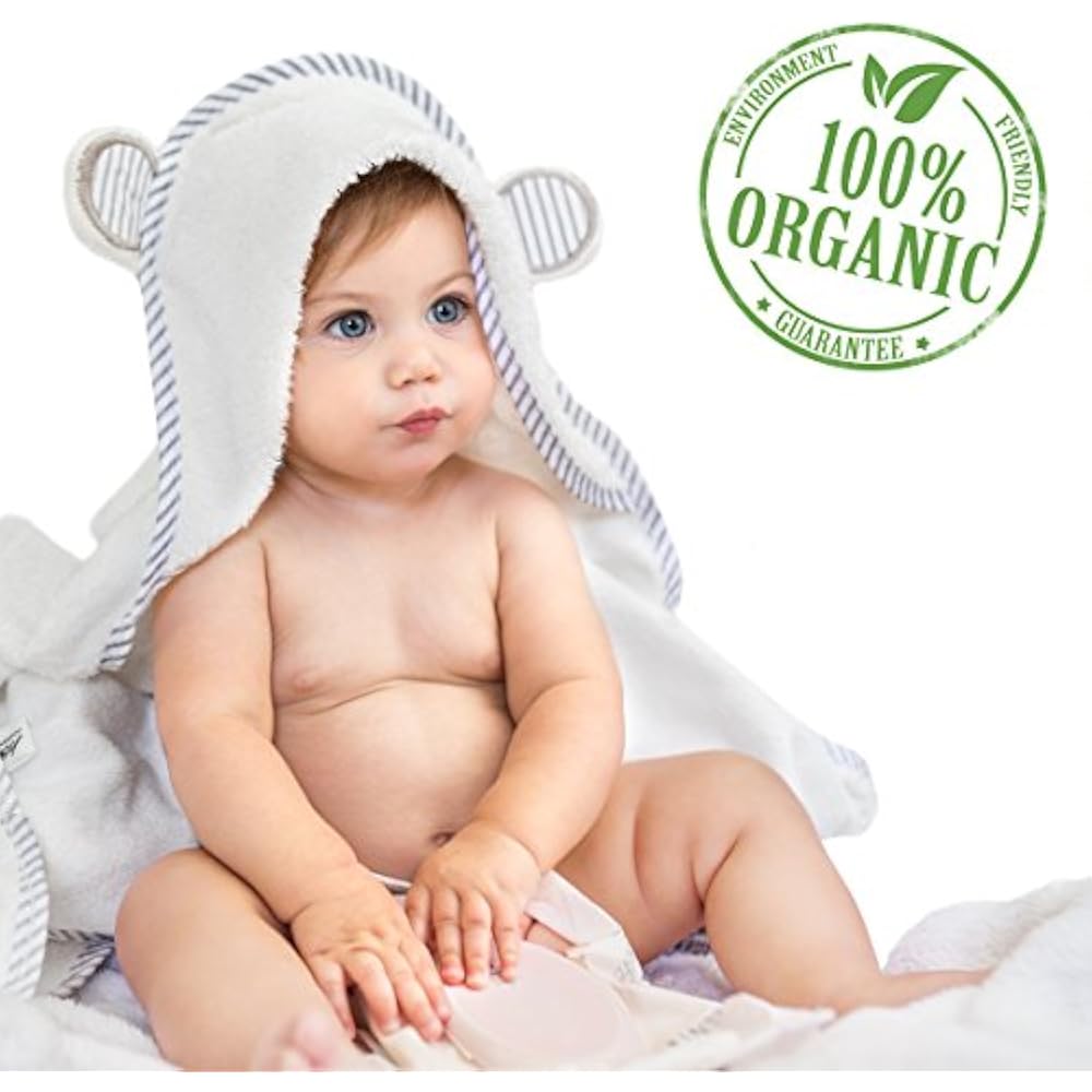 Organic Bamboo Hooded Baby Towel Soft Bath Towels With Ears For organic-bamboo-hooded-baby-towel-soft-bath-towels-with-ears-for