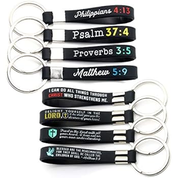 Amazon.com: (12-Pack) Christian Religious Bible Keychains - Wholesale ...