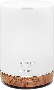 ASAKUKI 300ML Essential Oil Diffuser, Quiet 5-in-1 Premium Aromatherapy Humidifier, Natural Home ...