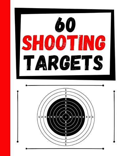 60 Shooting Targets: Large Paper Perfect for Rifles / Firearms / BB ...