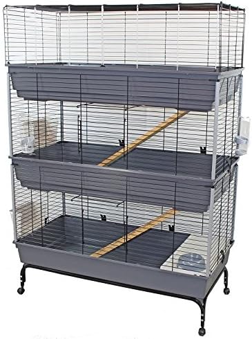 Ferplast Rabbit Cage Rabbit ~ VITAL 120 cm ~ 3 Tier Cage with ...