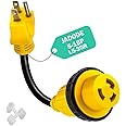 Amazon.com: RV Adapter Cord Twist-Lock 30 Amp to 15 Amp 12 inch Length NEMA 5-15P to L5-30R RV ...