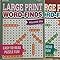 Lot of 3 Kappa LARGE PRINT Word-Finds Jumbo Circle-A-Word Word Search ...