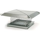 Amazon.com: Gelco 9" x 22" Stainless Steel Single-Flue Chimney Cap 3/4 ...