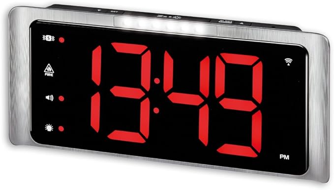 Amplicomms TCL400 Radio Controlled Digital Extra Loud Alarm Clock ...