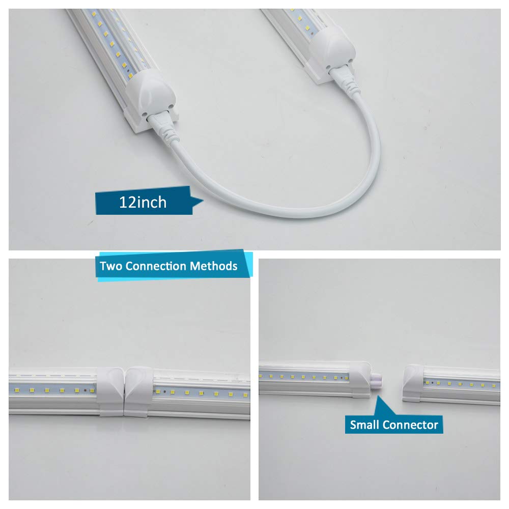 (Pack of 12) SHOPLED 6FT LED Tube Light T8 Integrated Single Fixture ...