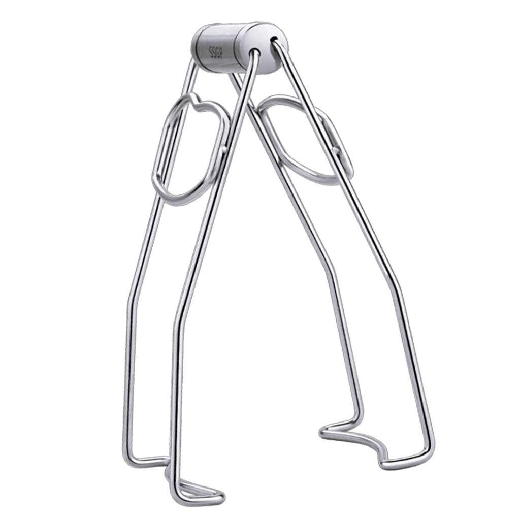 Stainless Steel Folding Kitchen Cooking Claw Clip Hook Bowl Dish Plate ...