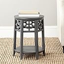 Amazon.com: Safavieh American Homes Collection Charcoal Grey Adela Side Table: Home & Kitchen