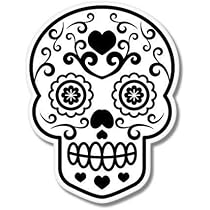 Calcomanías De Calaveras De Azúcar Para Autos Calcomanía De Acento