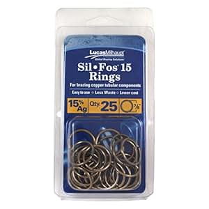 Sil-Fos-15 Solder Brazing Rings 7/8" Lucas Milhaupt Part# 98705 (Qty 25 ...