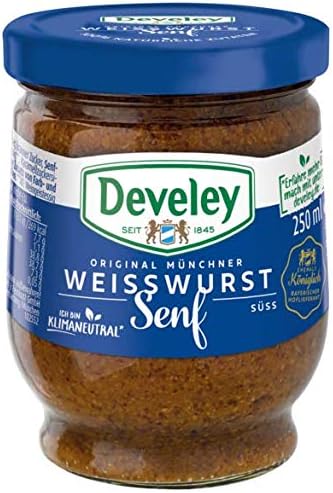 German Mustard | Original Munich Weisswurst Bavarian Mustard | 250 ml ...