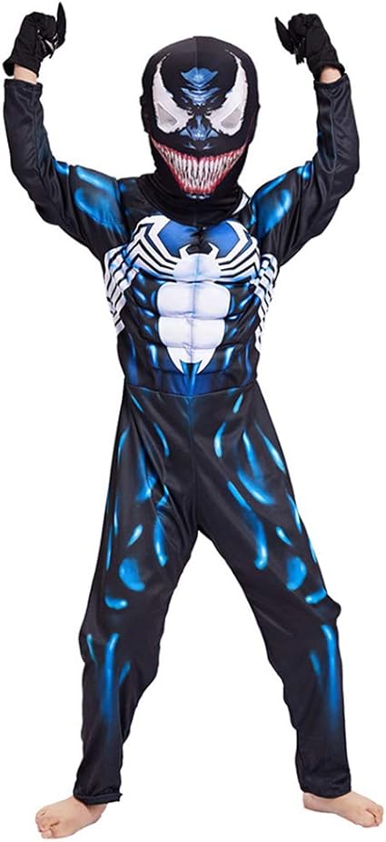 Hope Venom Deluxe Costume Cosplay Outfit Kids Boys Dress up Jumpsuit ...
