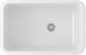 Rohl 6307-00 FIRECLAY Kitchen Sinks, 31-1/8-Inch by 19-5/8-Inch by 11 ...