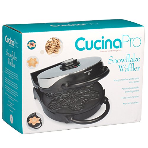 Snowflake Waffle Maker- Non-Stick Winter Holiday Waffler Iron Griddle w ...