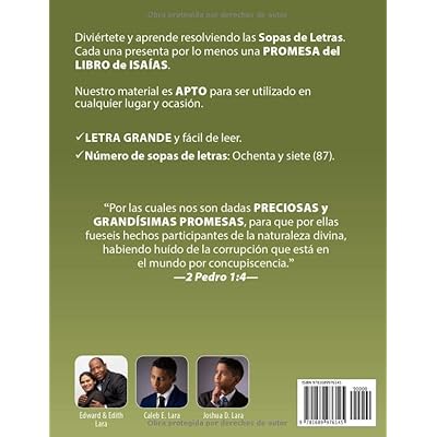 Buy Sopas de Letras de la Biblia —Promesas Volumen 1—: Libro de Isaías Letra Grande (Spanish ...